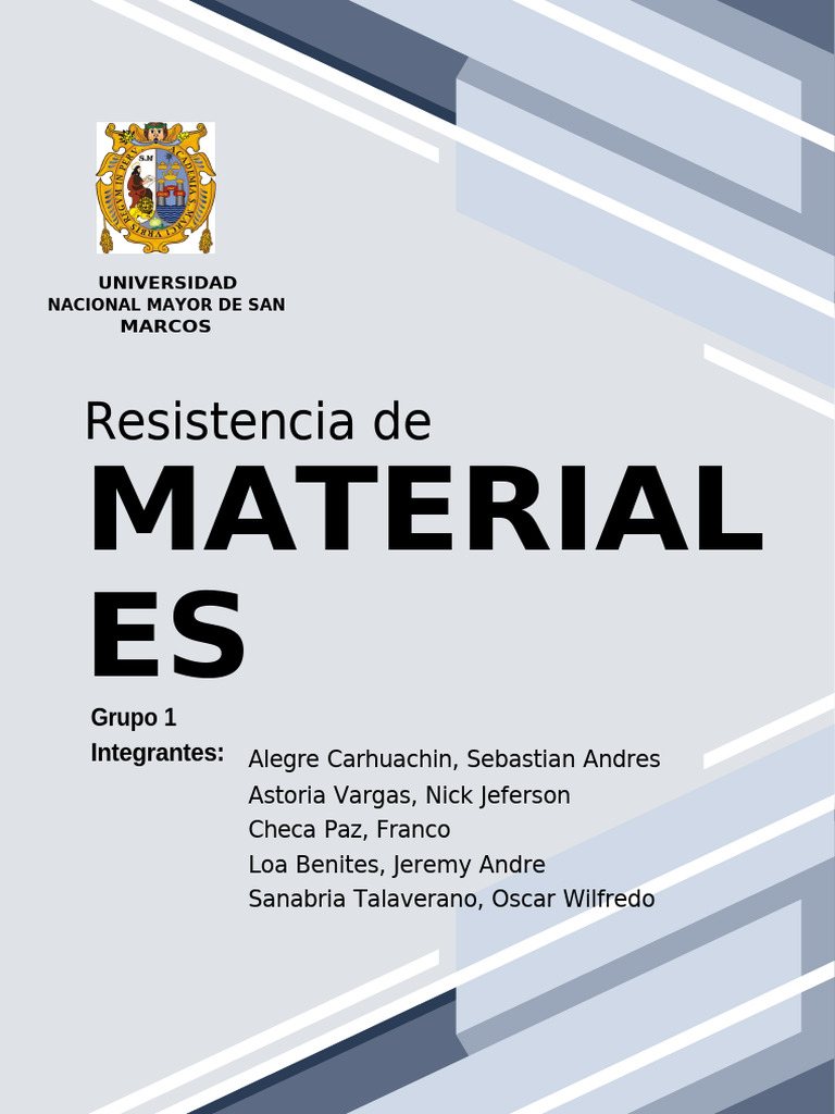 Trabajo PC2 Resis | PDF | Resistencia de materiales | Viga (Estructura)