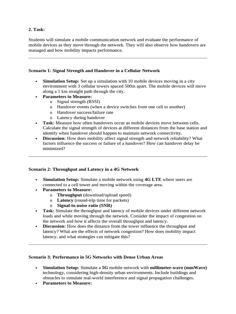 Xercise 4 | PDF | Cellular Network | Computer Network