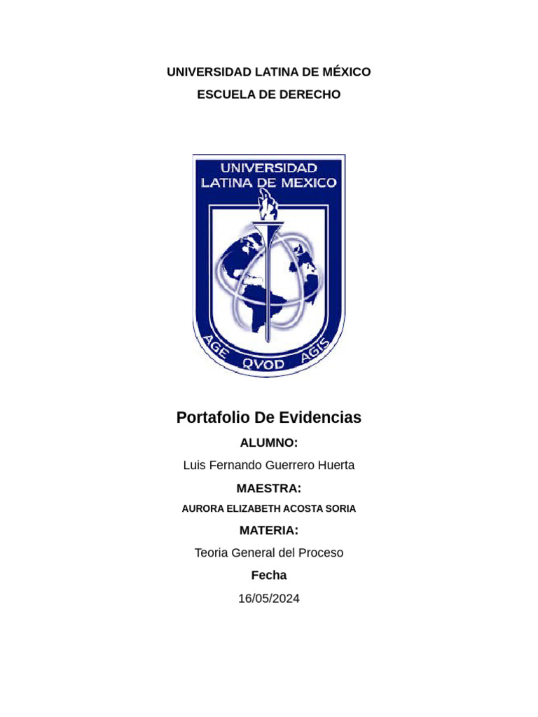 Portada para Portafolio de Evidencias | PDF | Política | Historia