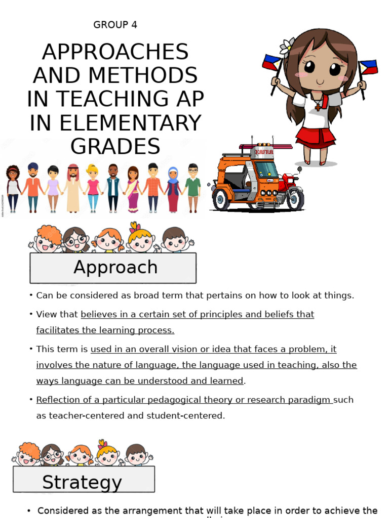 Approaches and Methods in Teaching AP in Elementary | PDF | Learning ...