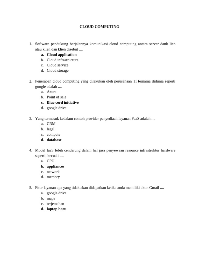 Tefar - Cloud Computing | PDF | Komputer