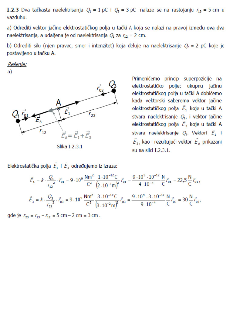 Elektrostatika Zadatak 5 | PDF
