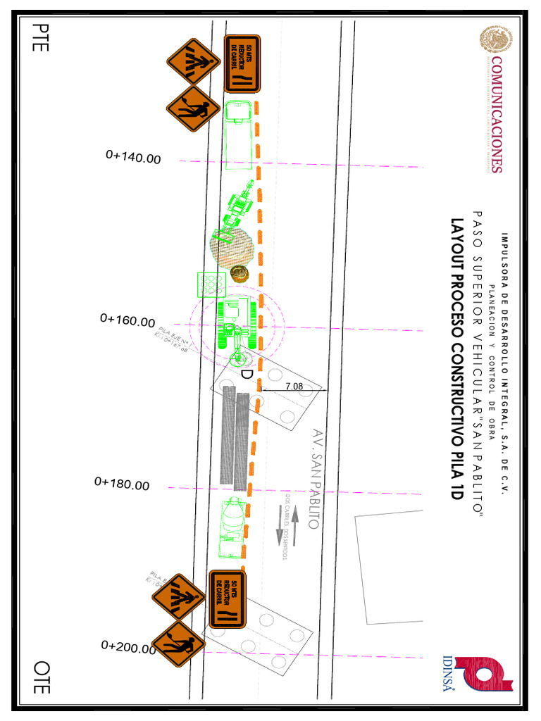 Layout Proceso Constructivo Pila 1D | PDF