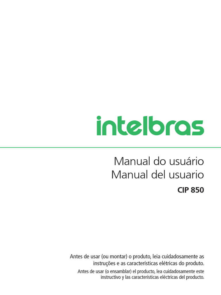 Manual CIP 850 Bilingue 01-24 Site | PDF | Voz sobre IP | Red de ...