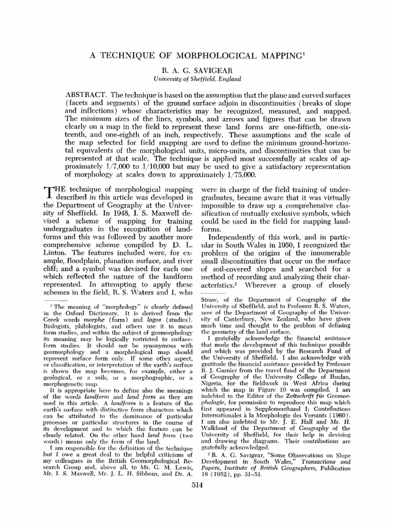 Morphological Mapping Techniques | PDF | Map | Convex Set