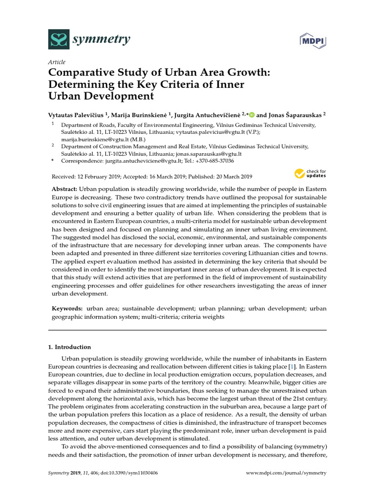 Comparative Study of Urban Area Growth | PDF | Urban Planning ...