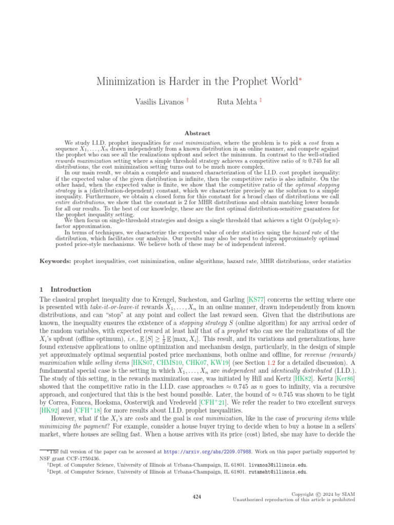 Conference Article 1 | PDF | Expected Value | Statistical Theory