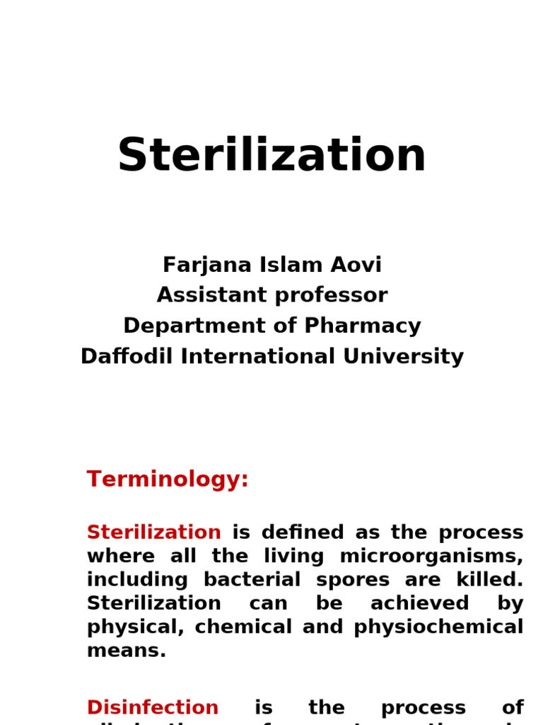 1.Sterilization-Physical by Heat | PDF | Sterilization (Microbiology ...