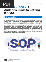 Compliance Management SOP Overview | PDF | Regulatory Compliance | Policy