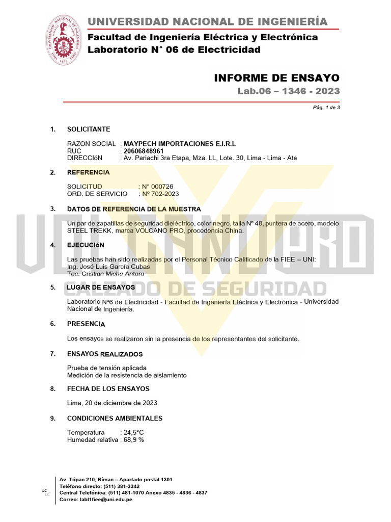 Prueba Uni - Sello Volcano Pro | PDF | Física Aplicada e ...