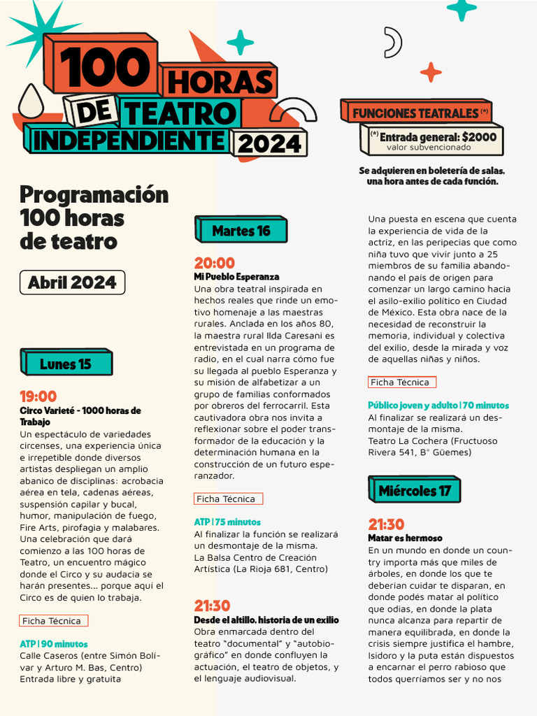 Programa 2024 | PDF | Las artes escénicas