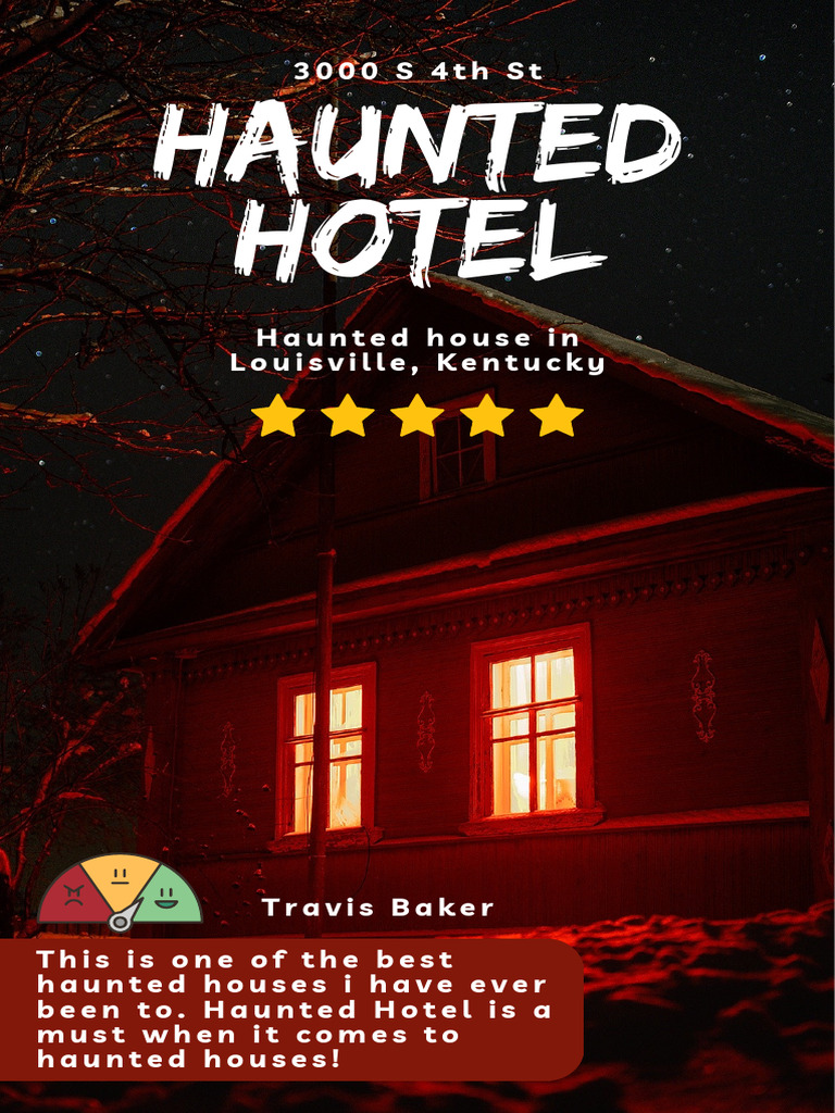 Haunted House Illustration Minimalist Printable Book Cover | PDF