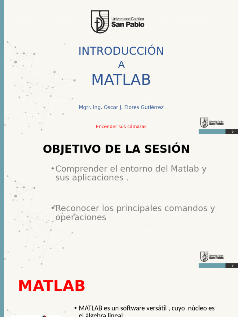 11 01 Introduccion A Matlab | PDF | Matriz (Matemáticas) | Matlab
