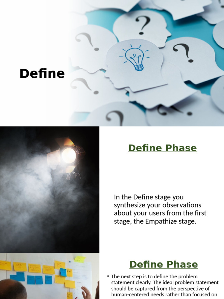 Design Thinking: Define Phase Guide | PDF | Performance Indicator | Goal