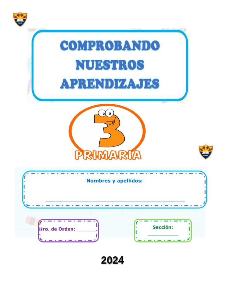 Comprobando Nuestros Aprendizajes 3ro de Primaria | PDF