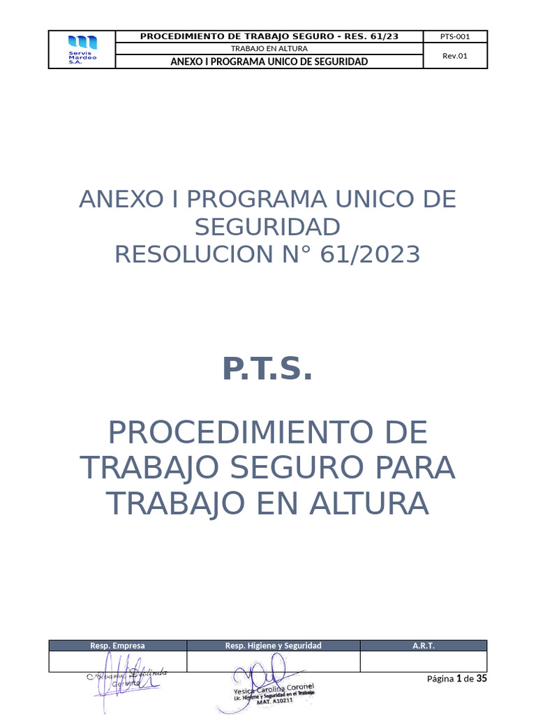 Resol 61.23 | PDF | Andamio | Escalera