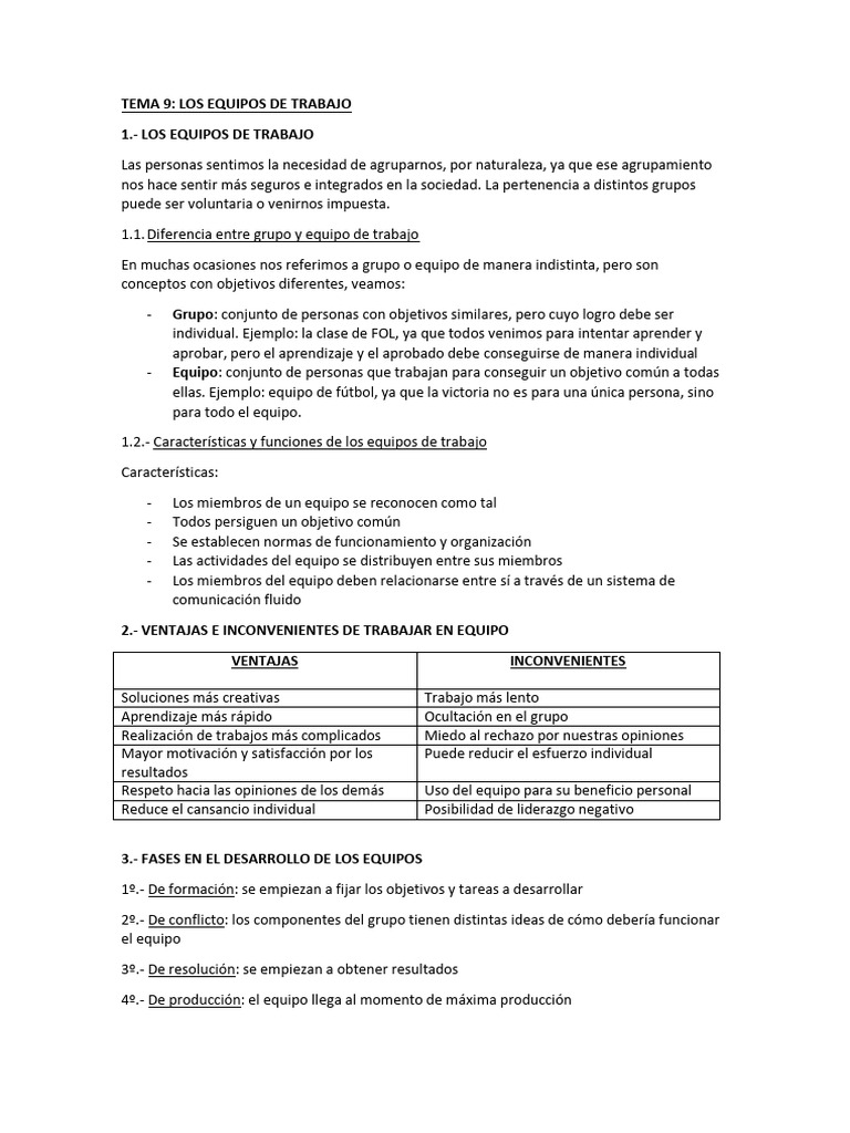 Resumen Tema 9 | PDF | Liderazgo | Comunicación