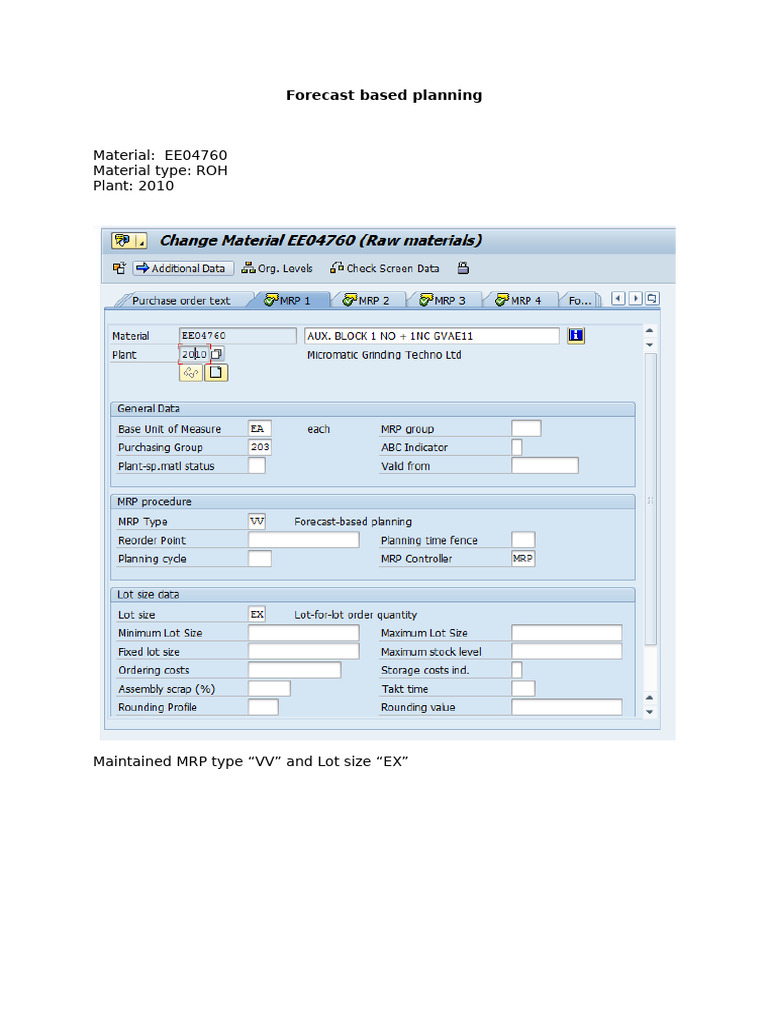 Forecast Based Planning | PDF | Computers