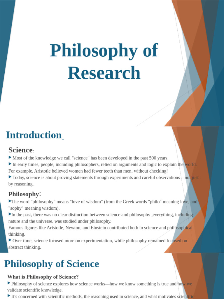 Philosophy of Research | PDF | Science | Rationalism