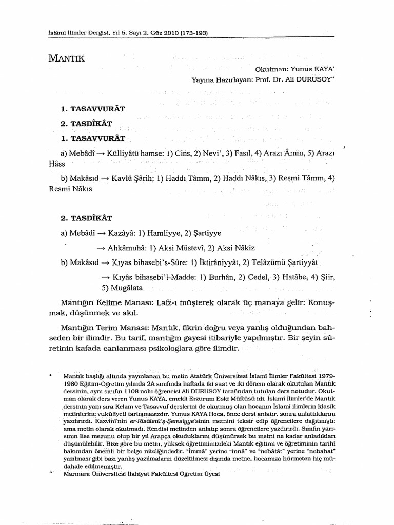 173-193 Islamda Mantik | PDF