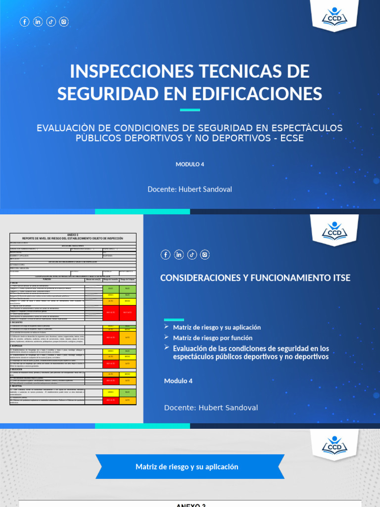 Sesion 05 Itse CCD 03-10-2024 | PDF | Riesgo | edificio