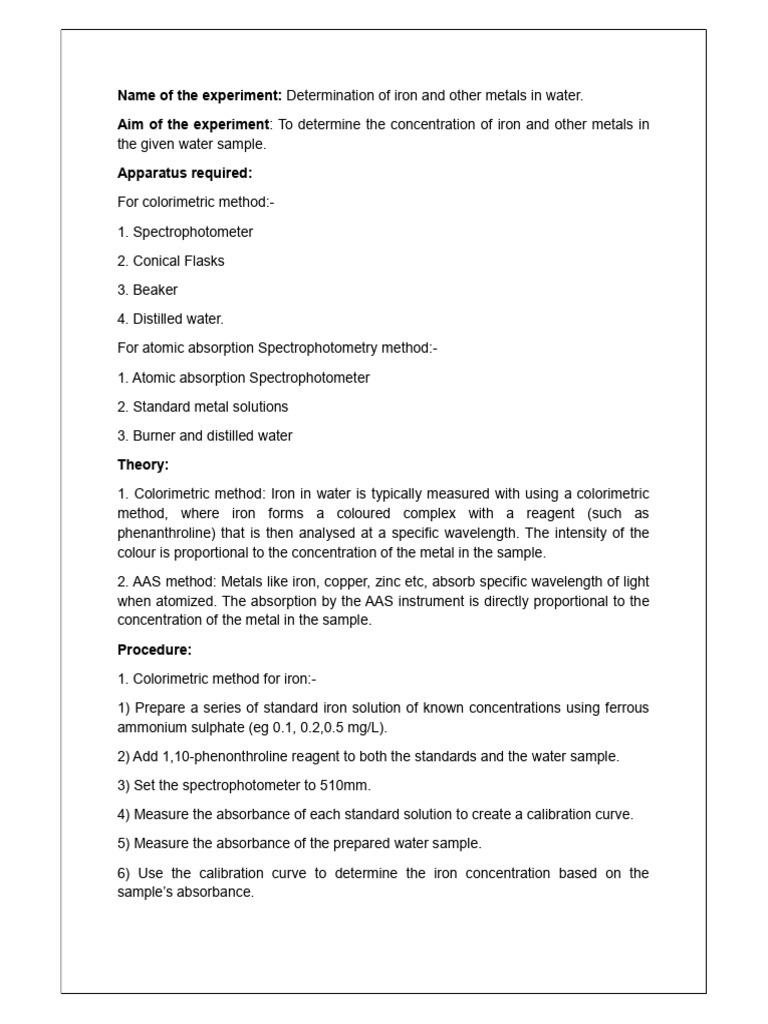 Iron and Other Metal | PDF | Science & Mathematics