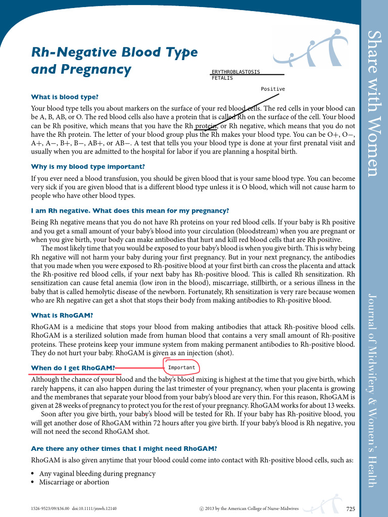Realated To Erythroblastosis Fetalis - Haemetology | PDF | Blood Type ...