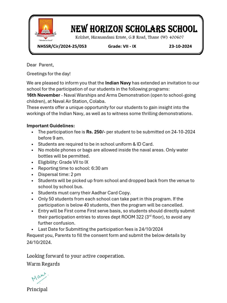 Navy Demo Trip for Students | PDF | Business | Travel