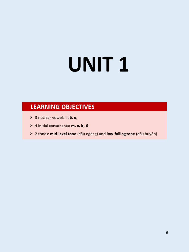 Vietnamese Ebook Unit 1 | PDF