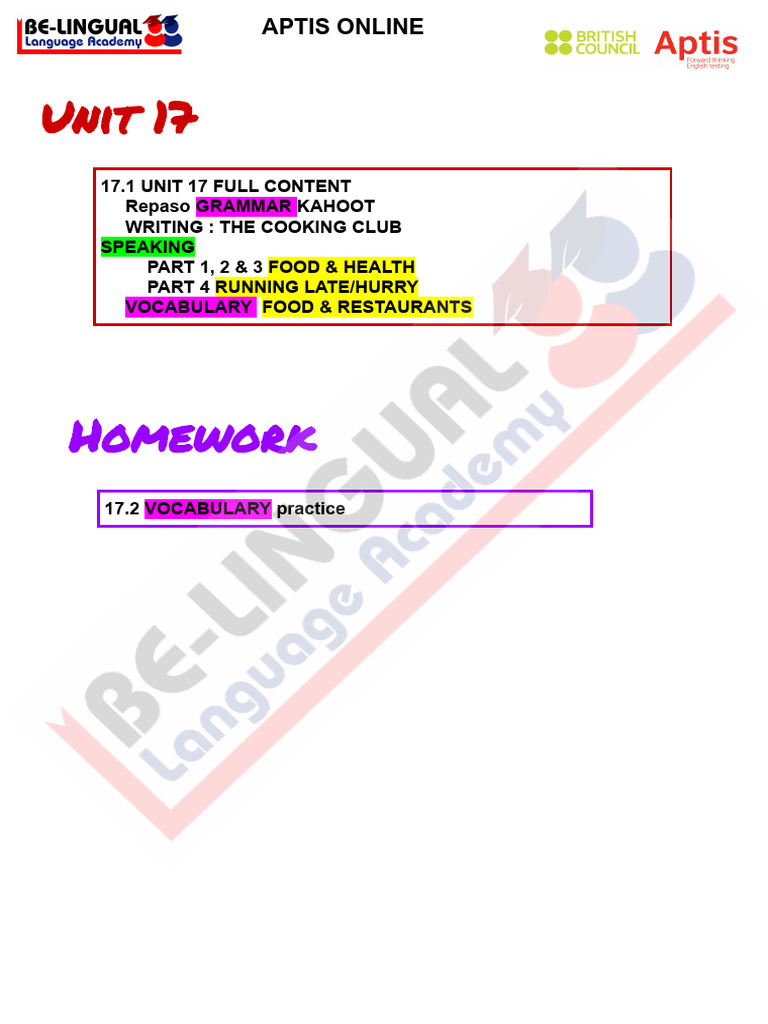 Unit 17 2 | PDF | Meal | Dieting