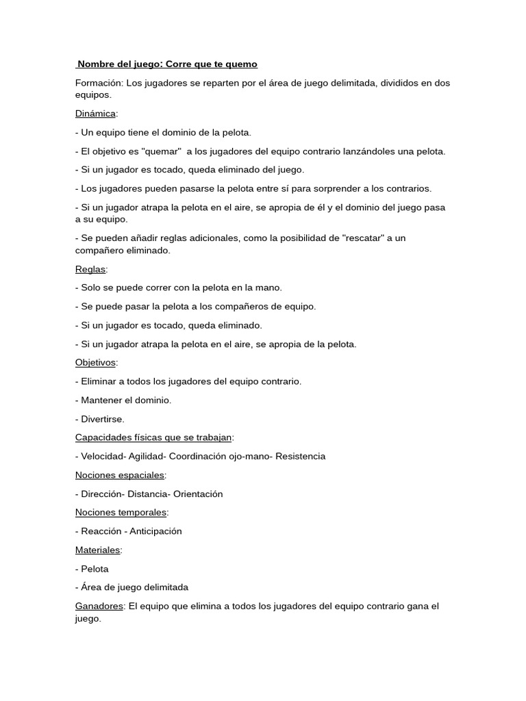 corre que te quemo | PDF