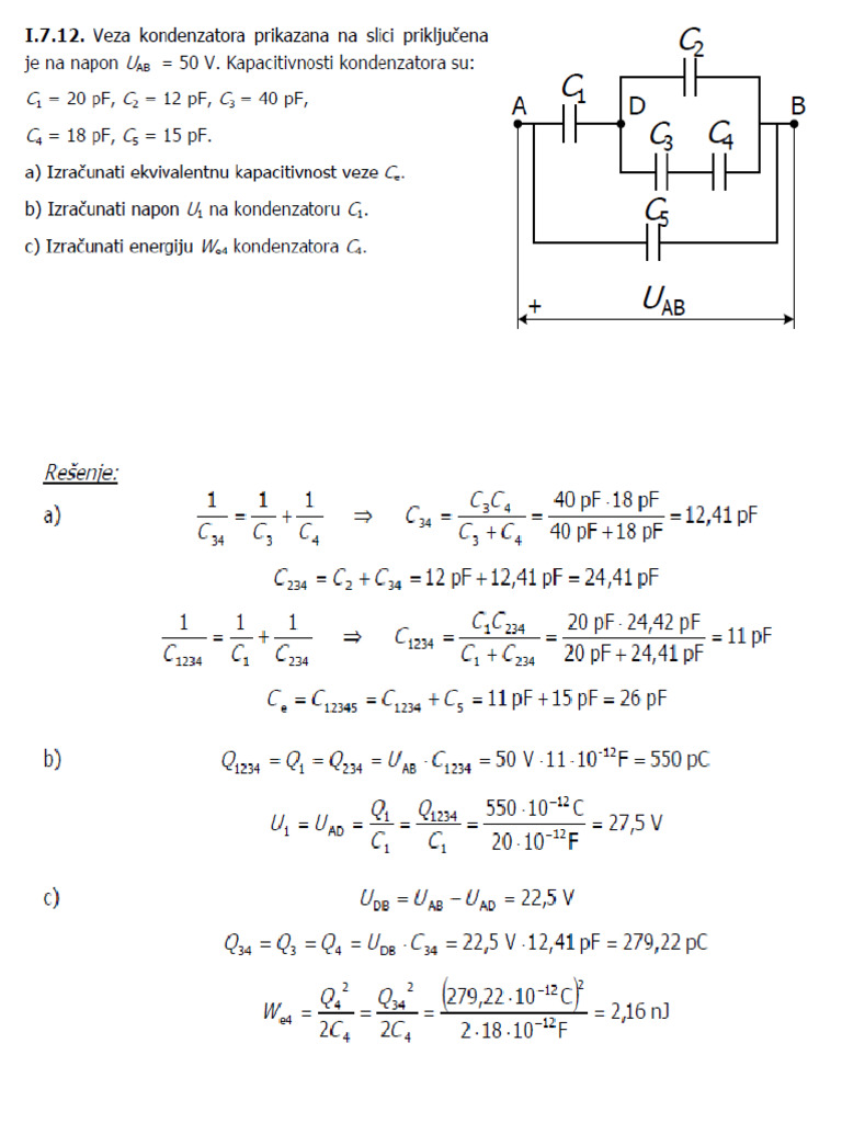 Elektrostatika Zadatak 9 | PDF