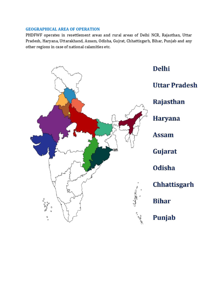 Geographical Areas of Operation | PDF