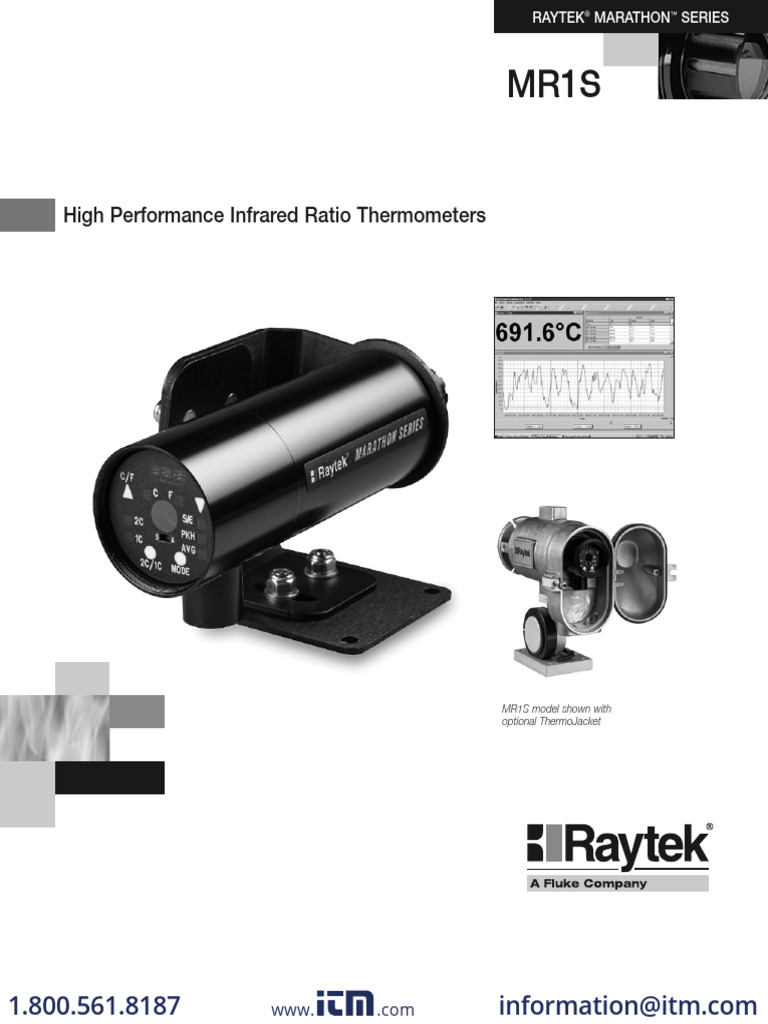 Pirômetro RayTek Raymr1s | PDF | Sensor | Metrology