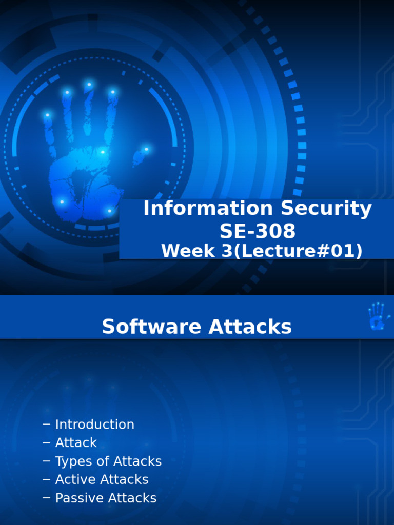 Week#03 Lecture #01 | PDF | Denial Of Service Attack | Malware