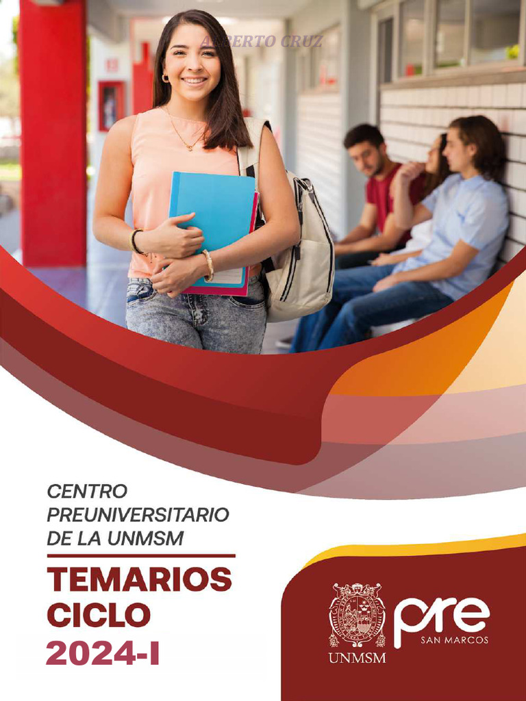 Temario Pre San Marcos Ciclo 2024-II | PDF Temario Pre San Marcos Ciclo 2024-II | PDF