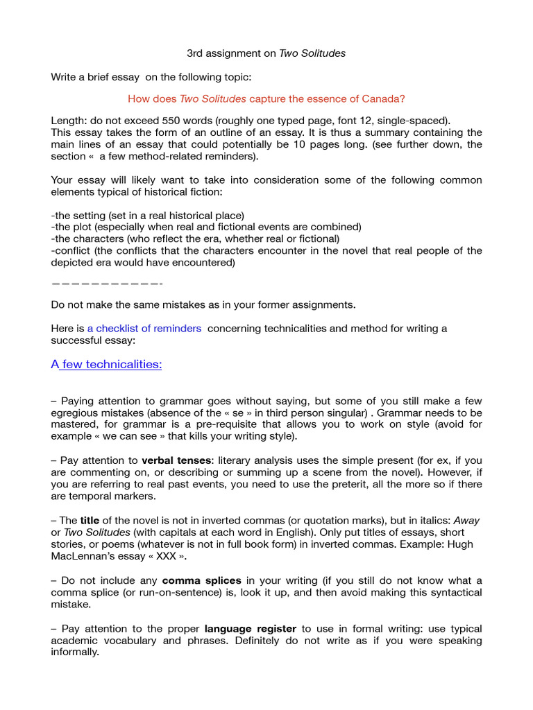 3rd Assignment Pdf Essays Quotation Mark 8268