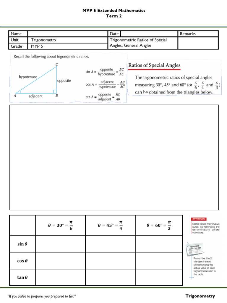 G10 Extended Maths Trigonometry | PDF | Cartesian Coordinate System ...