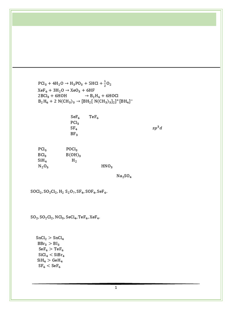 C25 CHEMISTRY Practice Sheet All Hydrolysis Reactions Inorganic | PDF ...