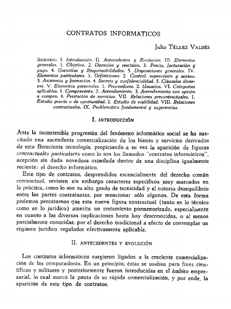 Contratos Informáticos | PDF