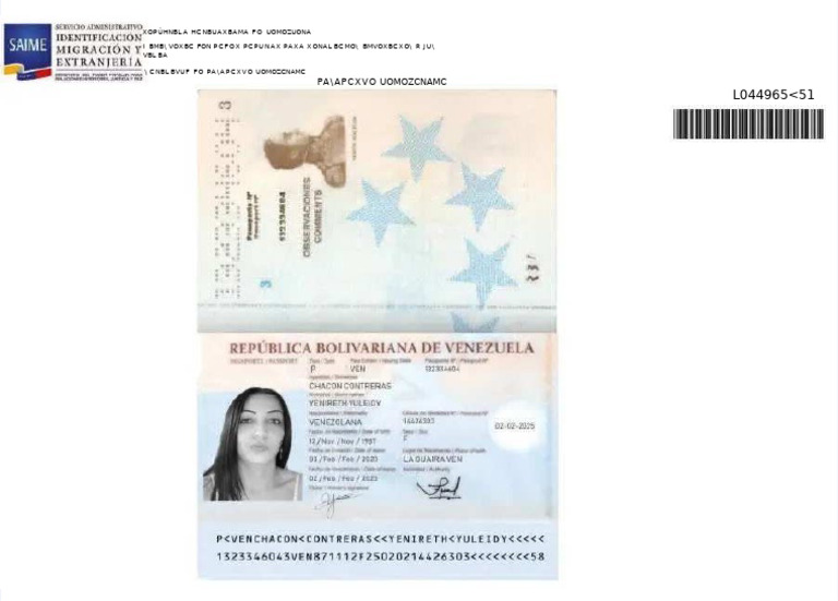 PDF Plantilla Saime 1 | PDF