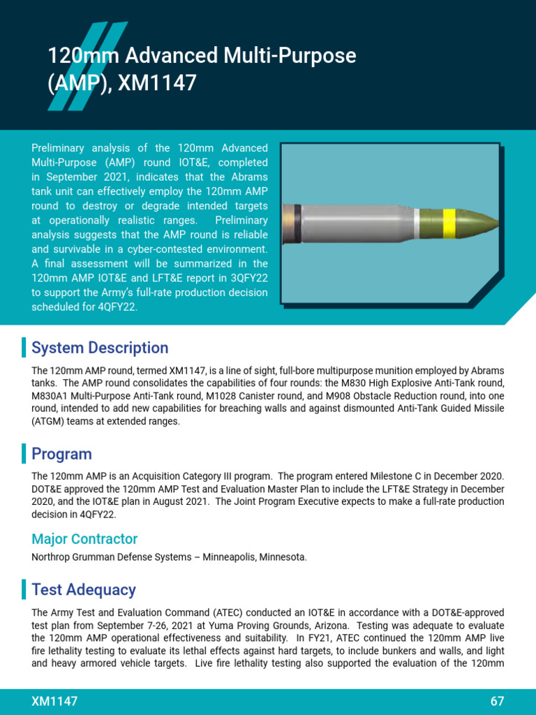 2021 120mm-Amp | PDF | Anti Tank Warfare | Tanks