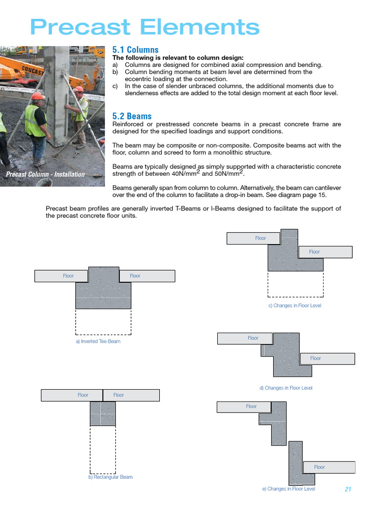 Precast Concrete Frame Guide 23 | PDF | Beam (Structure) | Column