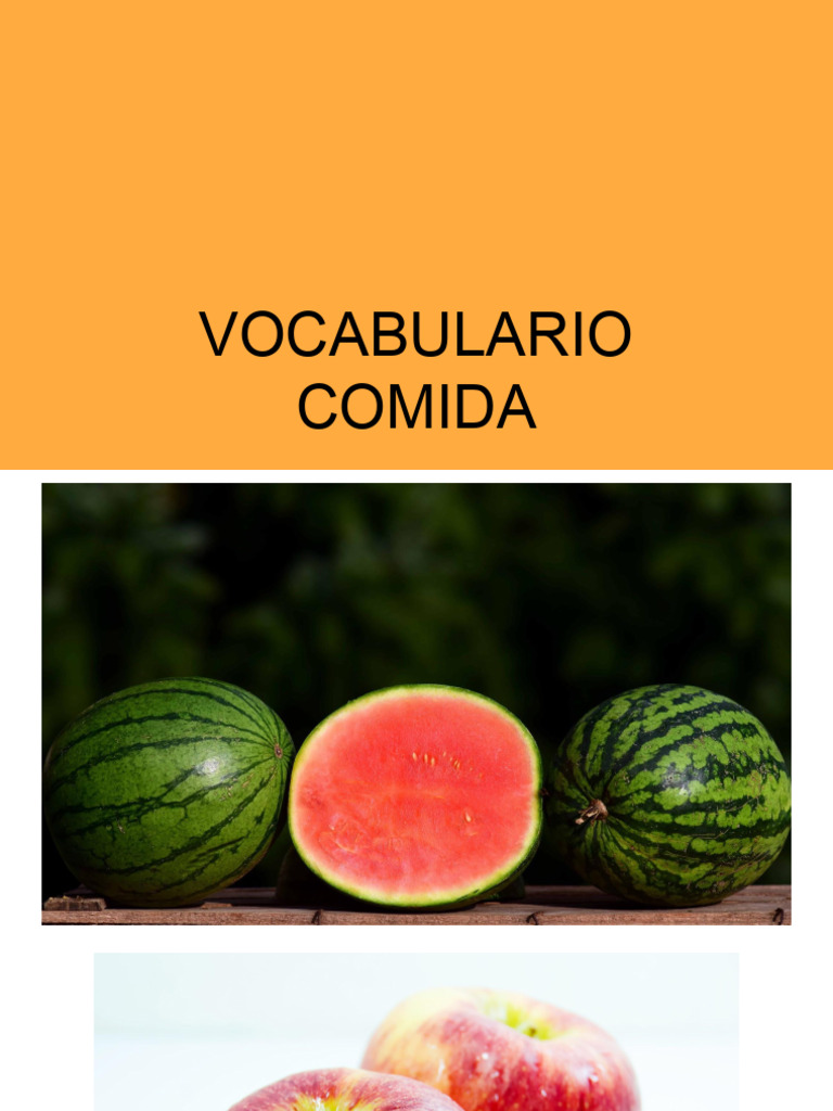 Vocabulario Comida | PDF