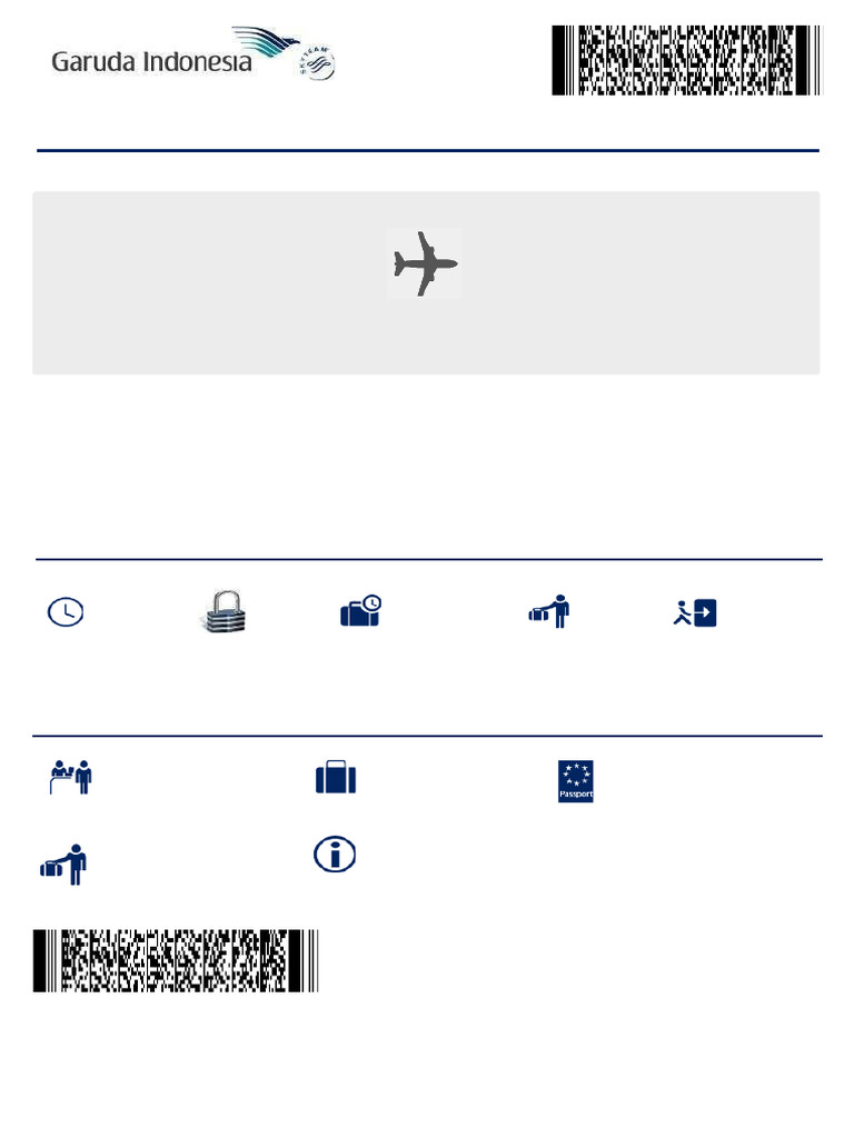 Your Boarding Pass To Jakarta - GARUDA INDONESIA.. | PDF | Aviation ...