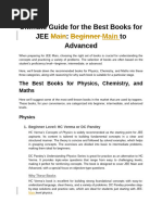 Best Books For JEE Mains Preparation | PDF