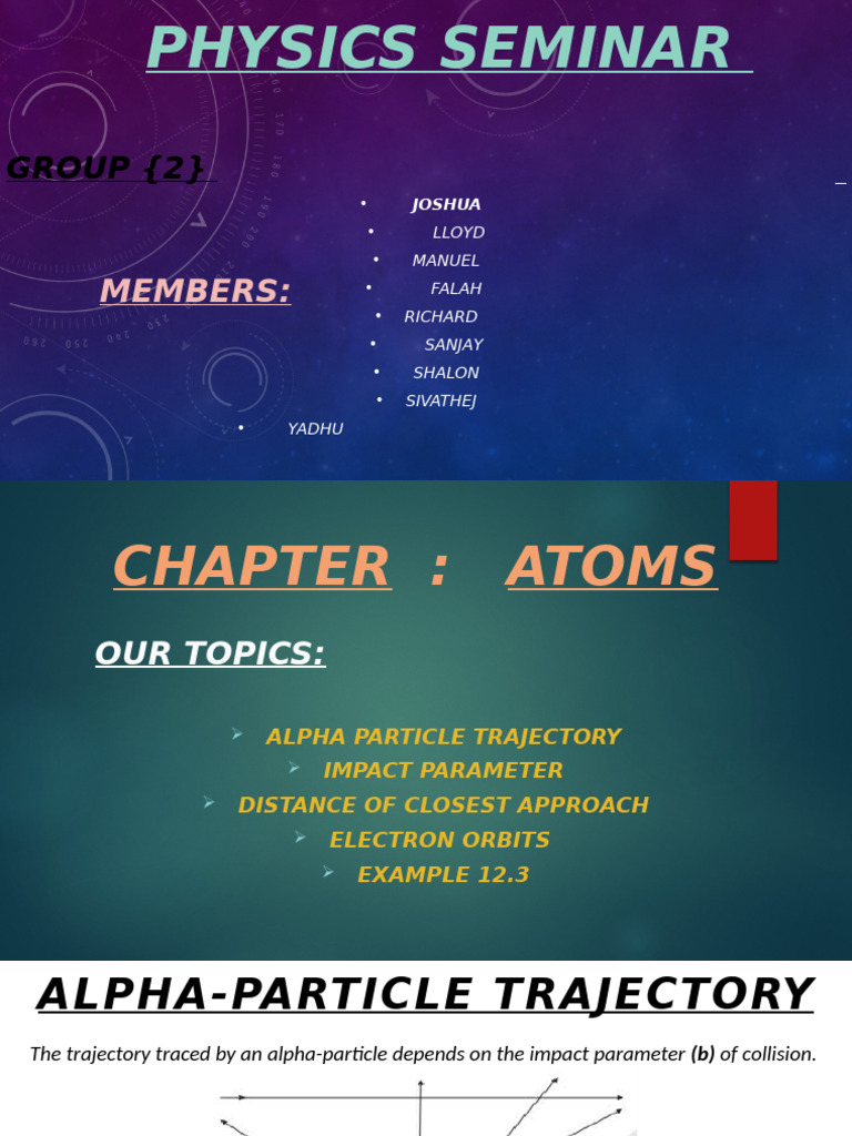 Physics Seminar | PDF | Atoms | Atomic Nucleus