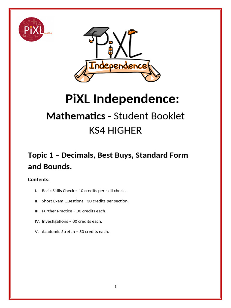 KS4 Higher Maths: Decimals & Standard Form | PDF | Significant Figures ...