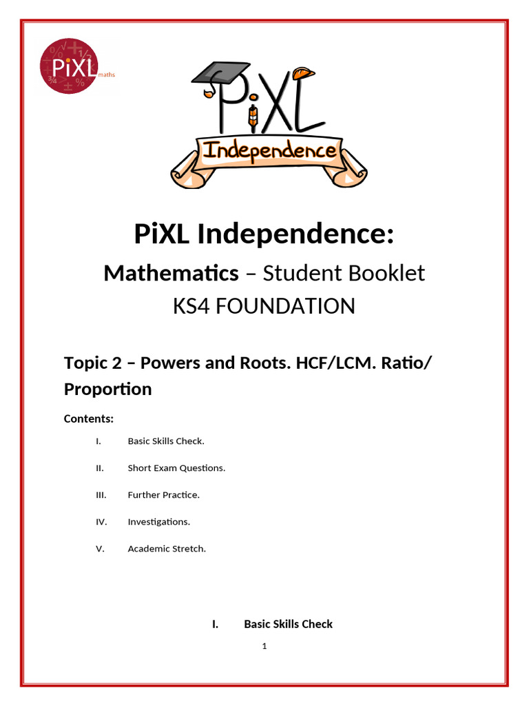 Maths - GCSE - Unit 2 Foundation Student Booklet | PDF | Teaching Methods & Materials