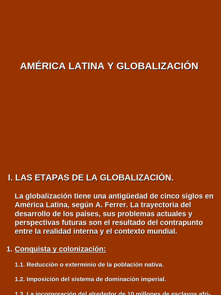 Globalizaci Ã N | PDF | Globalización | America latina